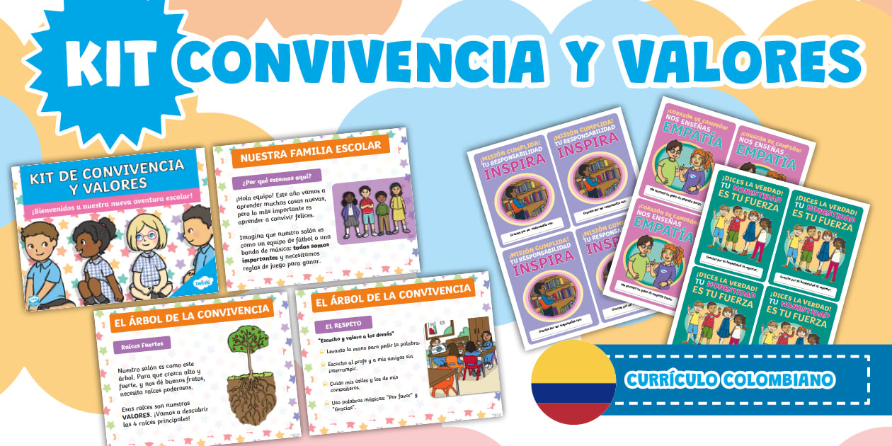 Kit Valores y Convivencia Escolar - Twinkl Colombia