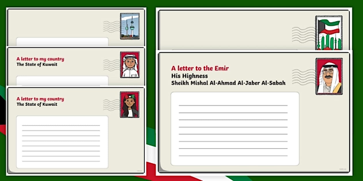 Write a Letter to the Emir of Kuwait (teacher made) - Twinkl