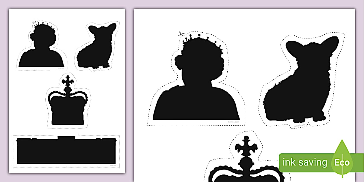 The Queen Silhouette Cut-Outs | Jubilee
