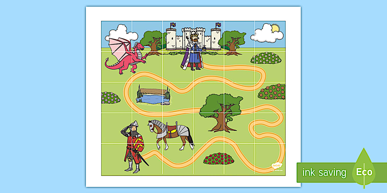 King and Knight Mat (Compatible with Bee-Bot) - Bee Bots Mat