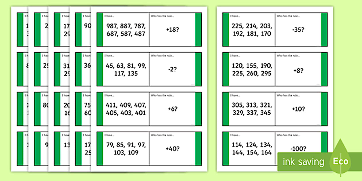 Number Sequences Loop Game (teacher made) - Twinkl