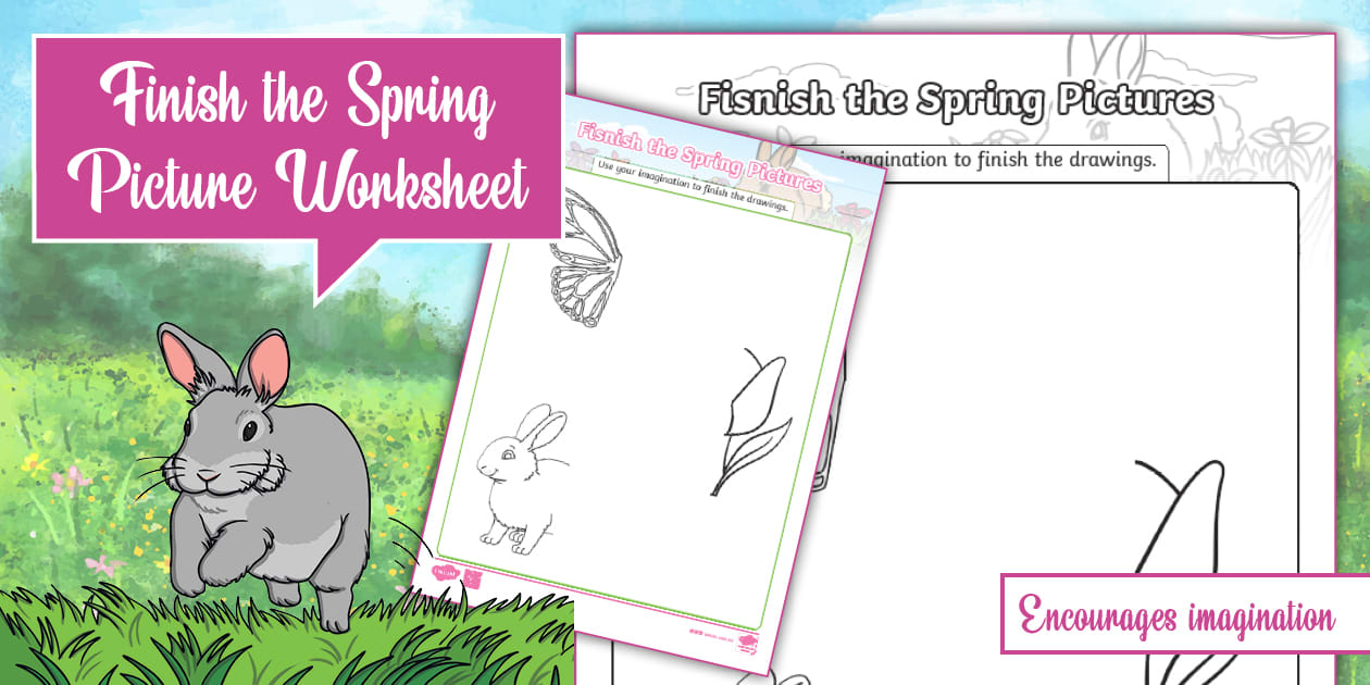 Finish the Spring Picture Worksheet