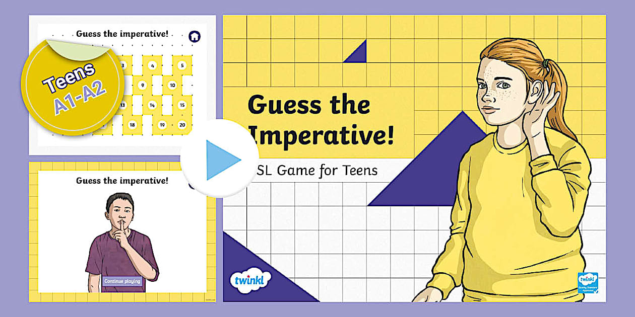ESL Guess the Imperative Game (Teacher-Made) - Twinkl
