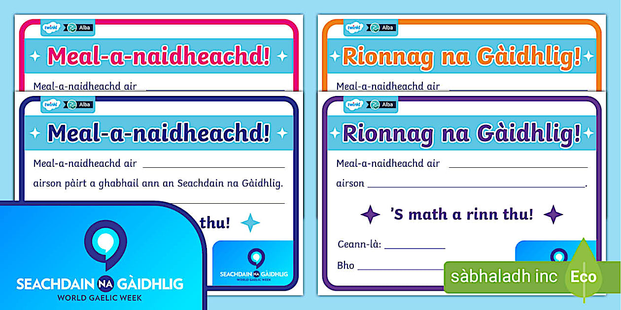FREE! - Teisteanasan - Seachdain na Gàidhlig - Twinkl