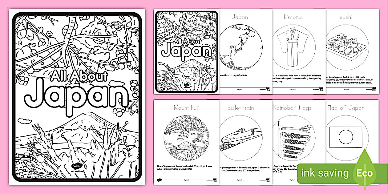 Japan Trace And Color Activities | Resources | Twinkl USA