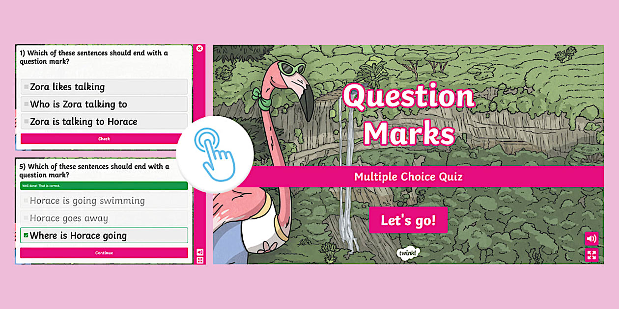 Question Marks KS2 English Mutliple Choice Quiz - Twinkl