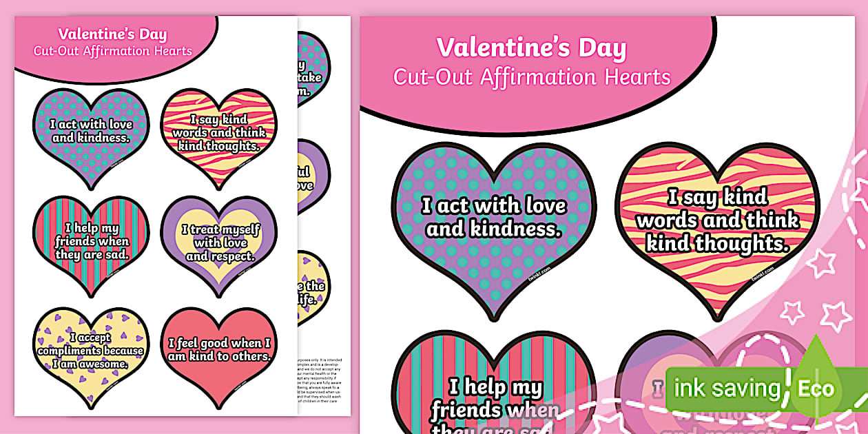 Valentine's Day Loving-Kindness Affirmations (teacher made)