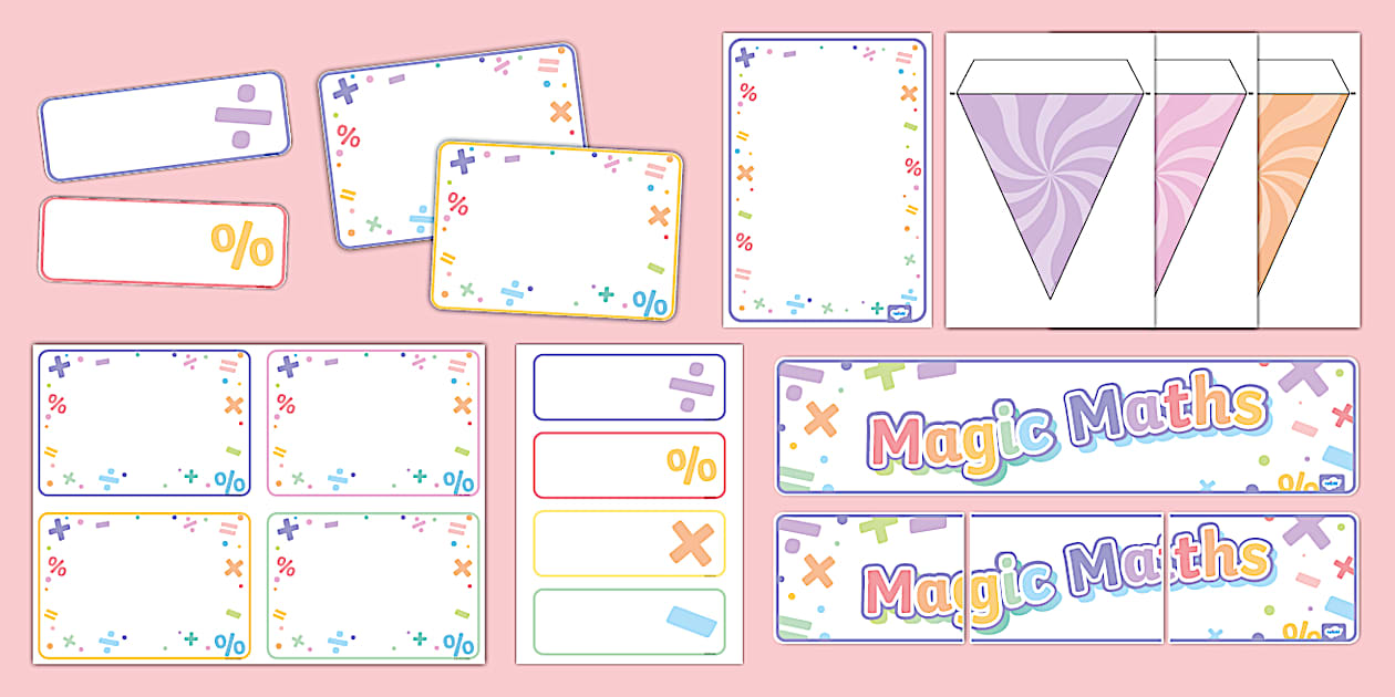 Magic Maths Area Display Pack (teacher made) - Twinkl