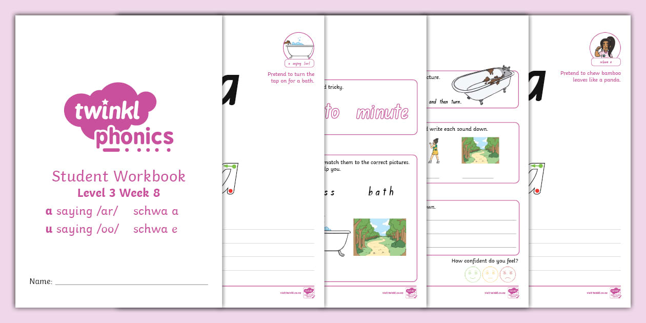 Level 3: Week 8 Student Workbook (teacher made) - Twinkl