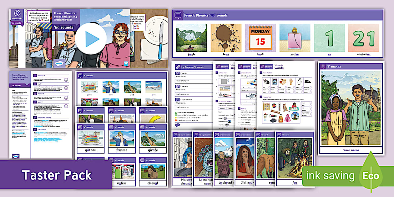 👉 French Phonics Taster Pack (teacher made) - Twinkl
