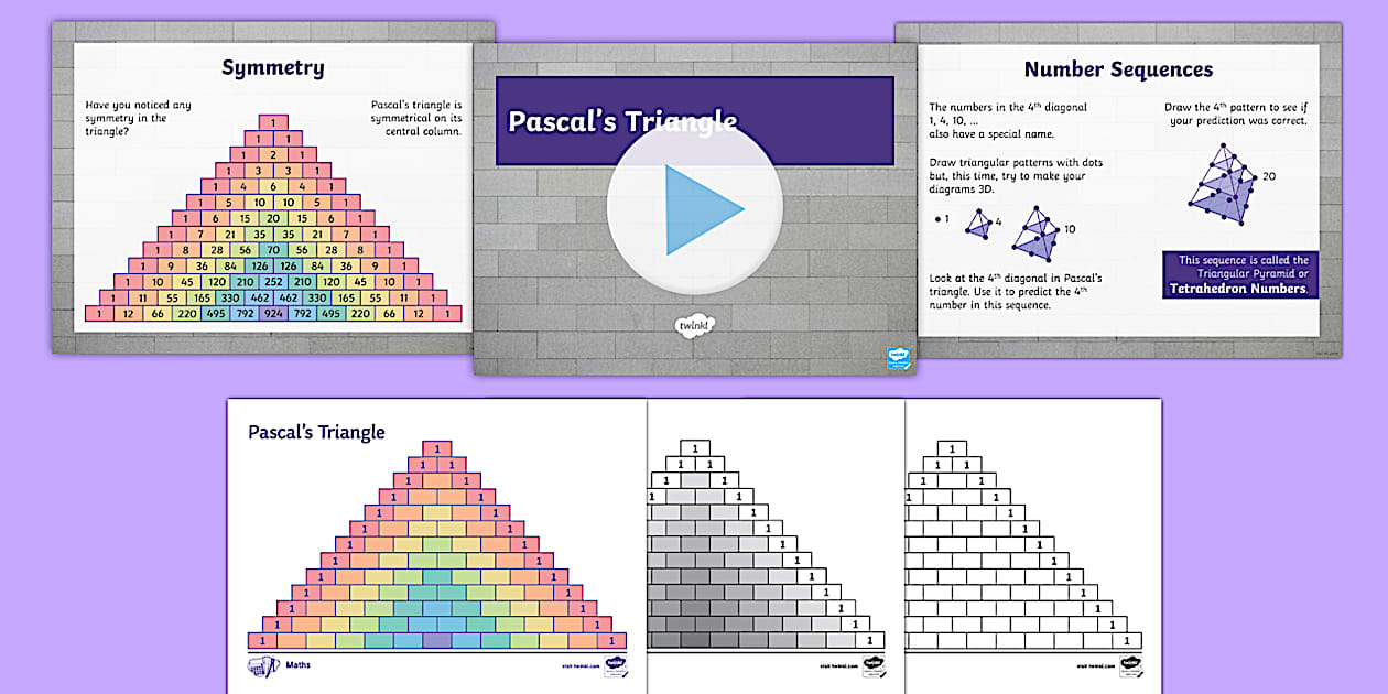 Pascal's Triangle PowerPoint - Twinkl