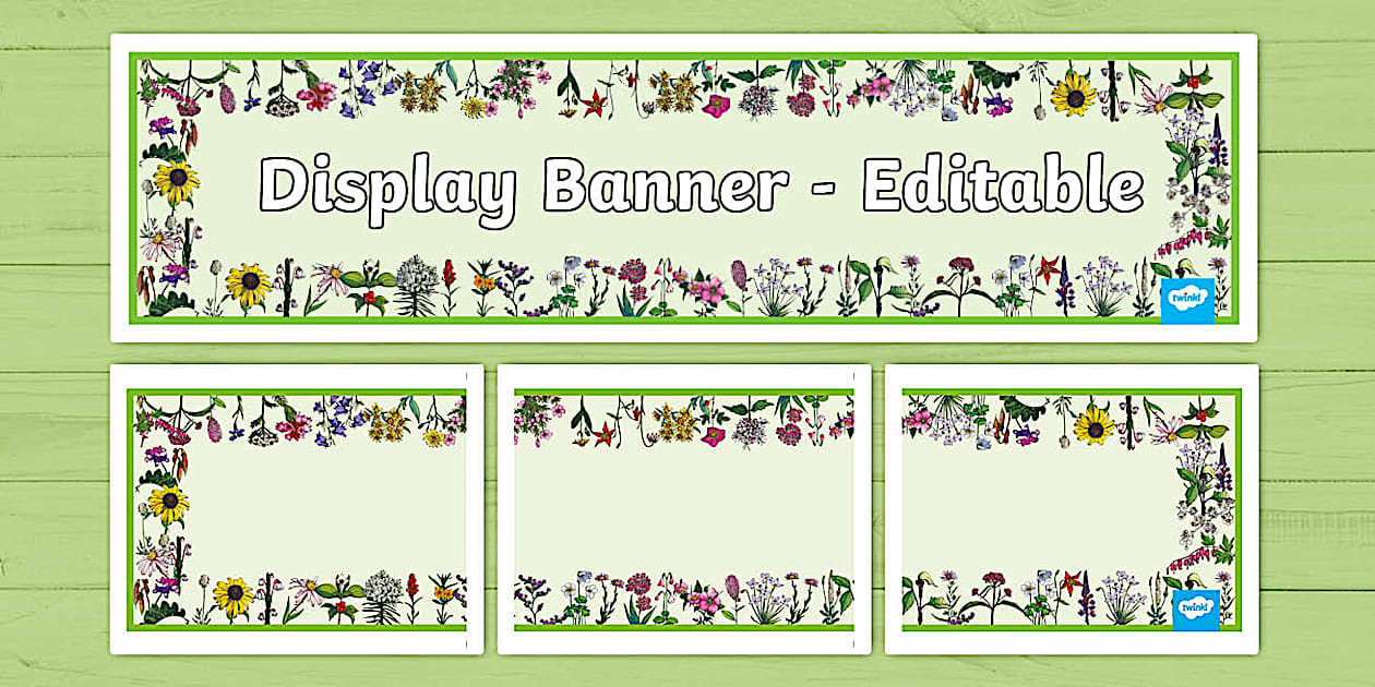 Printable Spring Banner - Seasonal Decoration for Any Space
