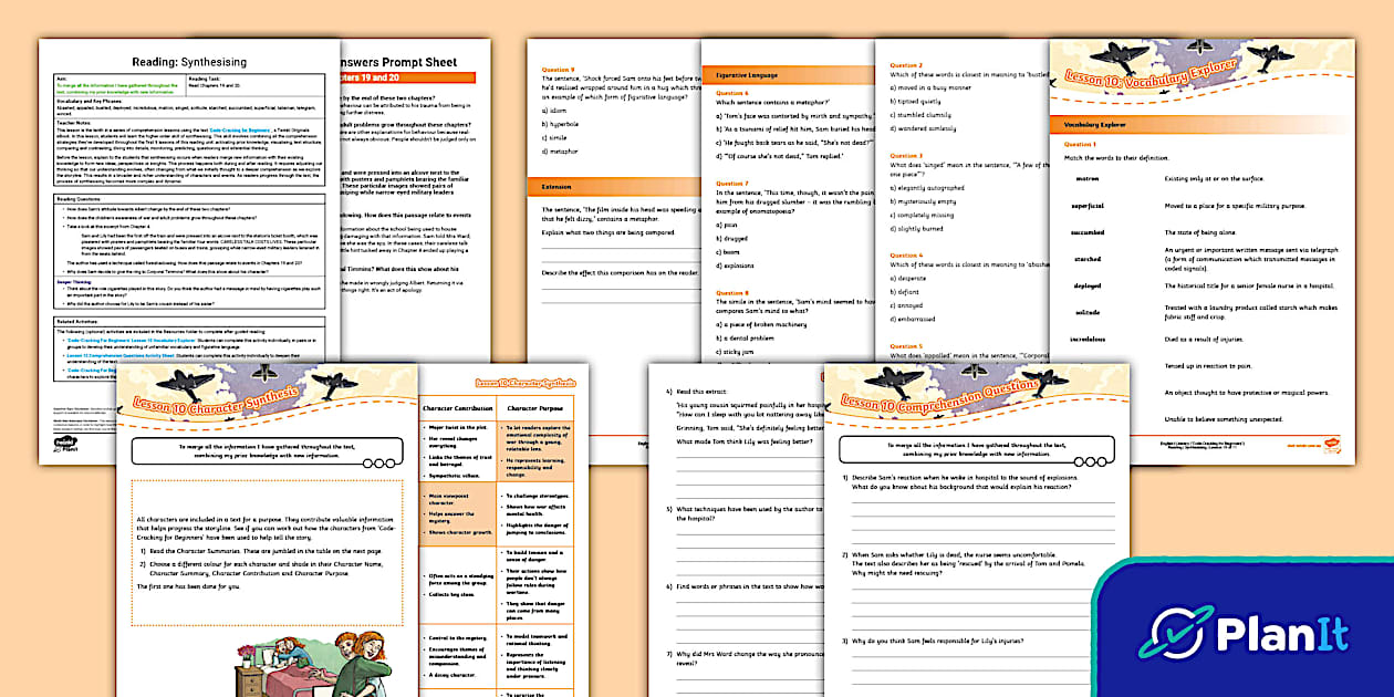 Year 6 'Code-Cracking for Beginners': Reading Lesson 10