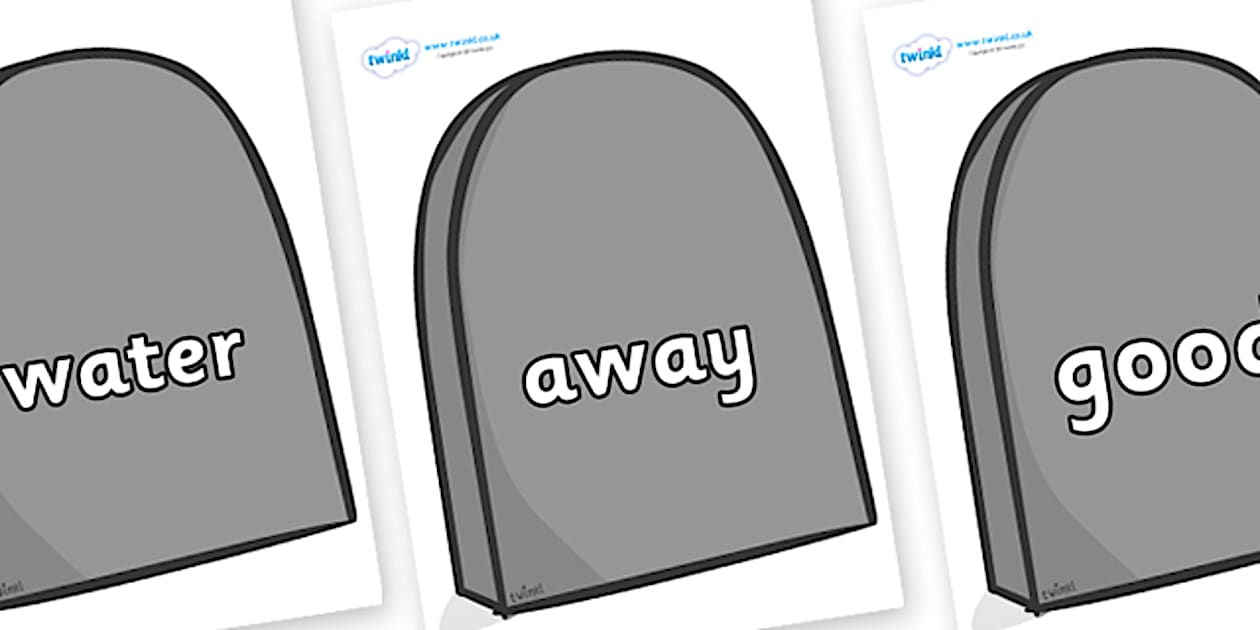 Cursive Next 200 Common Words on Grave Stones (teacher made)