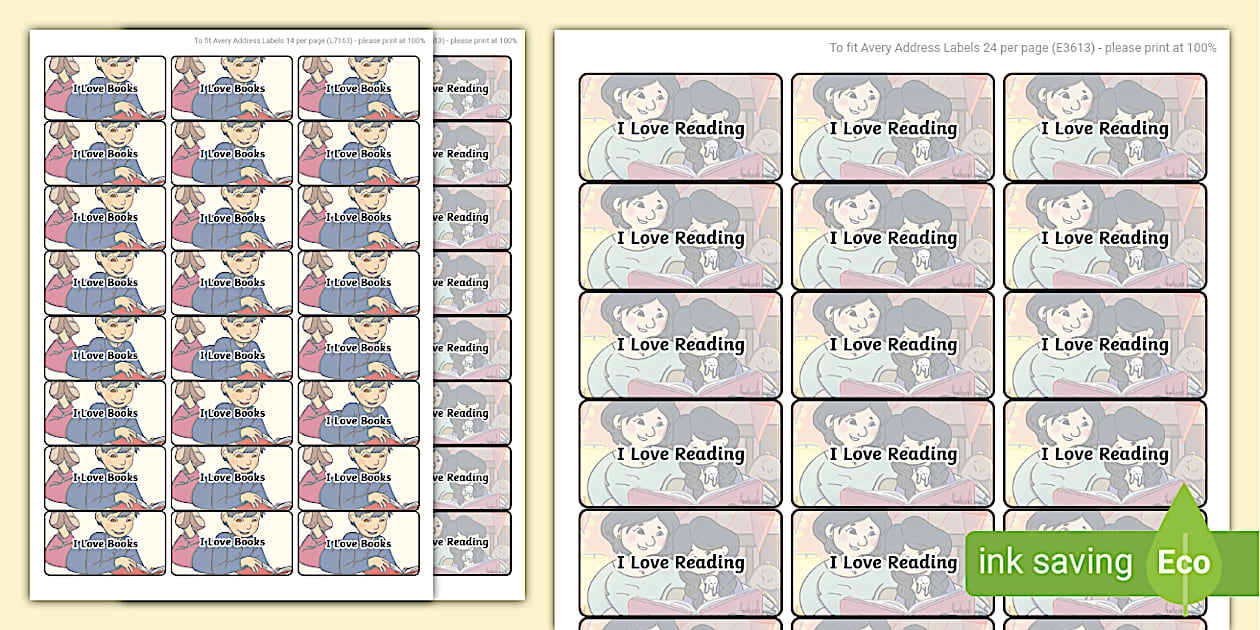 I Love Reading Stickers (Teacher-Made) - Twinkl