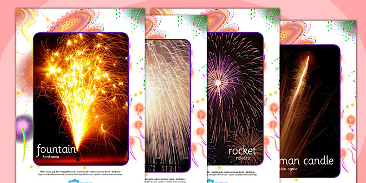 Firework Display Photos Polish Translation (teacher made)