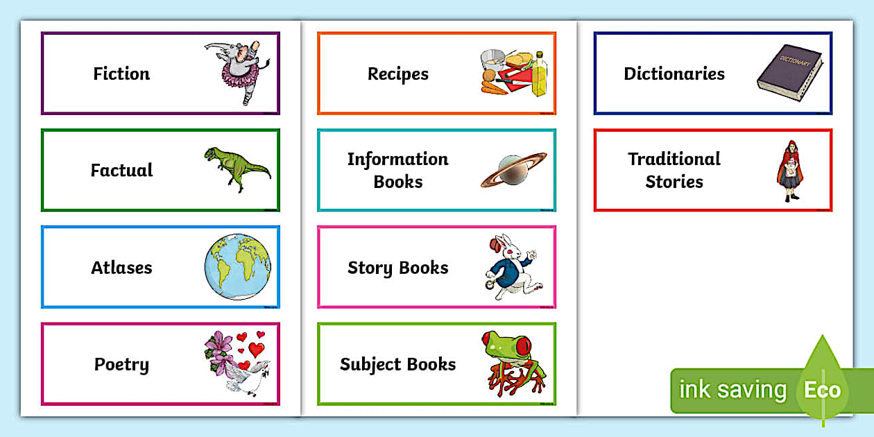 Reading Corner/Library Book Labels (teacher made) - Twinkl