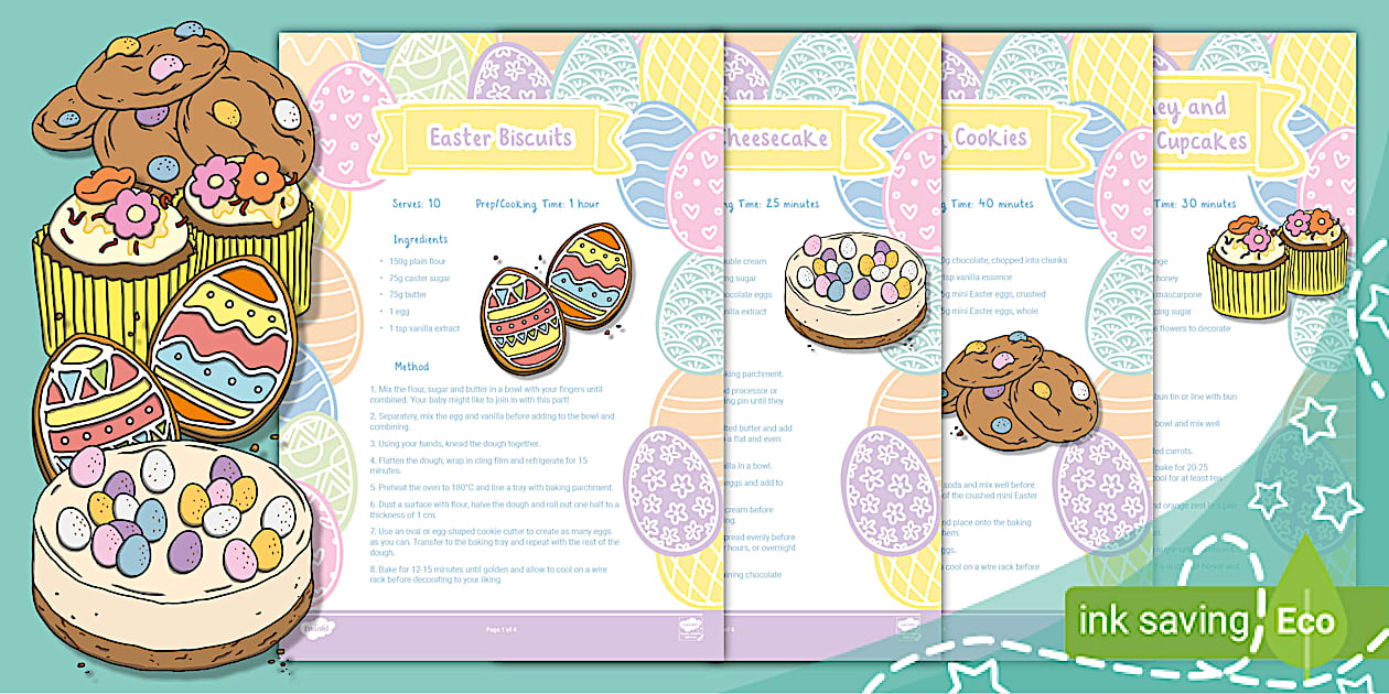 Easter Baking Recipes (teacher made) - Twinkl