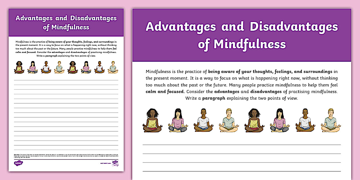 Advantages and Disadvantages of Mindfulness Activity