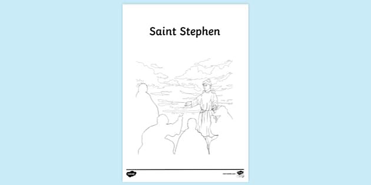 Colouring Pages of Stephen in the Bible | Colouring Sheets