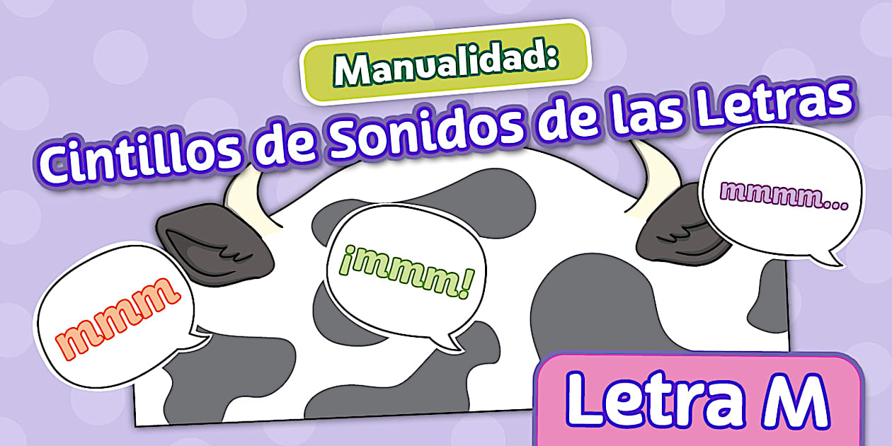 Cintillo | Manualidad | Letra M | Lectoescritura | letras