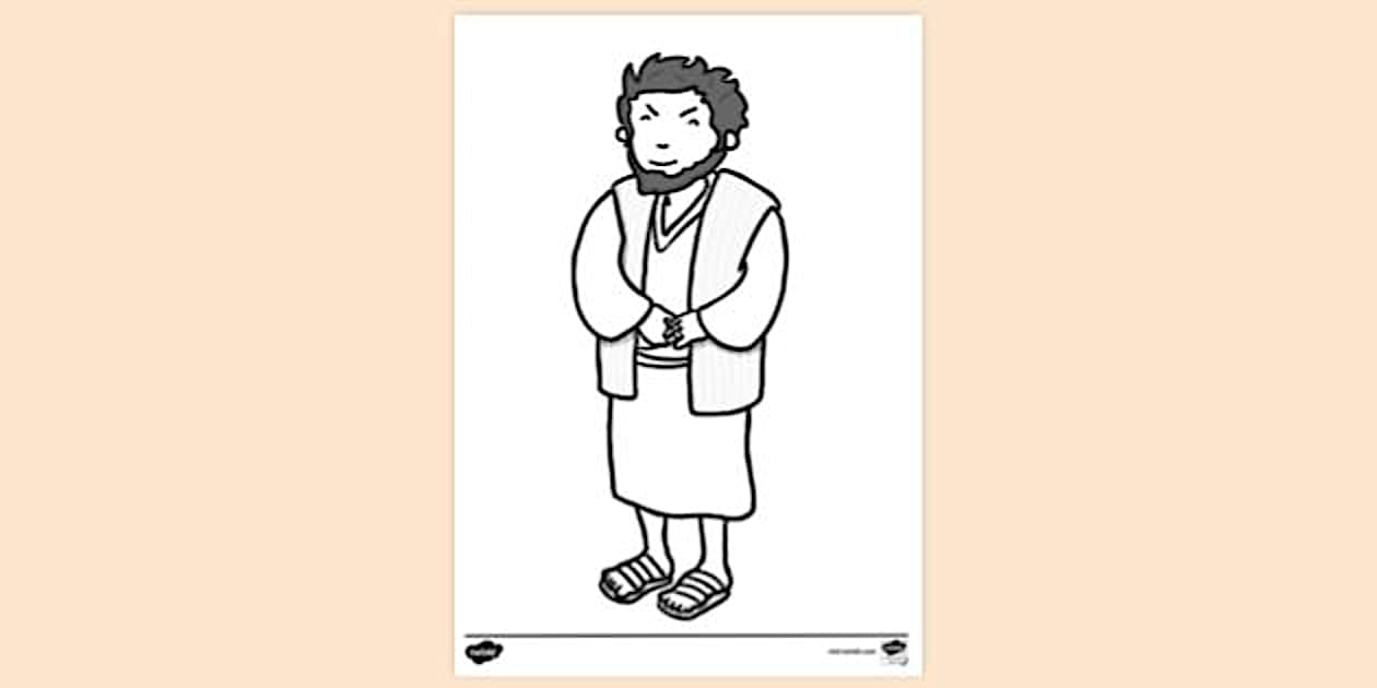 Zacchaeus Colouring Sheet | Twinkl Colouring Sheets - Twinkl