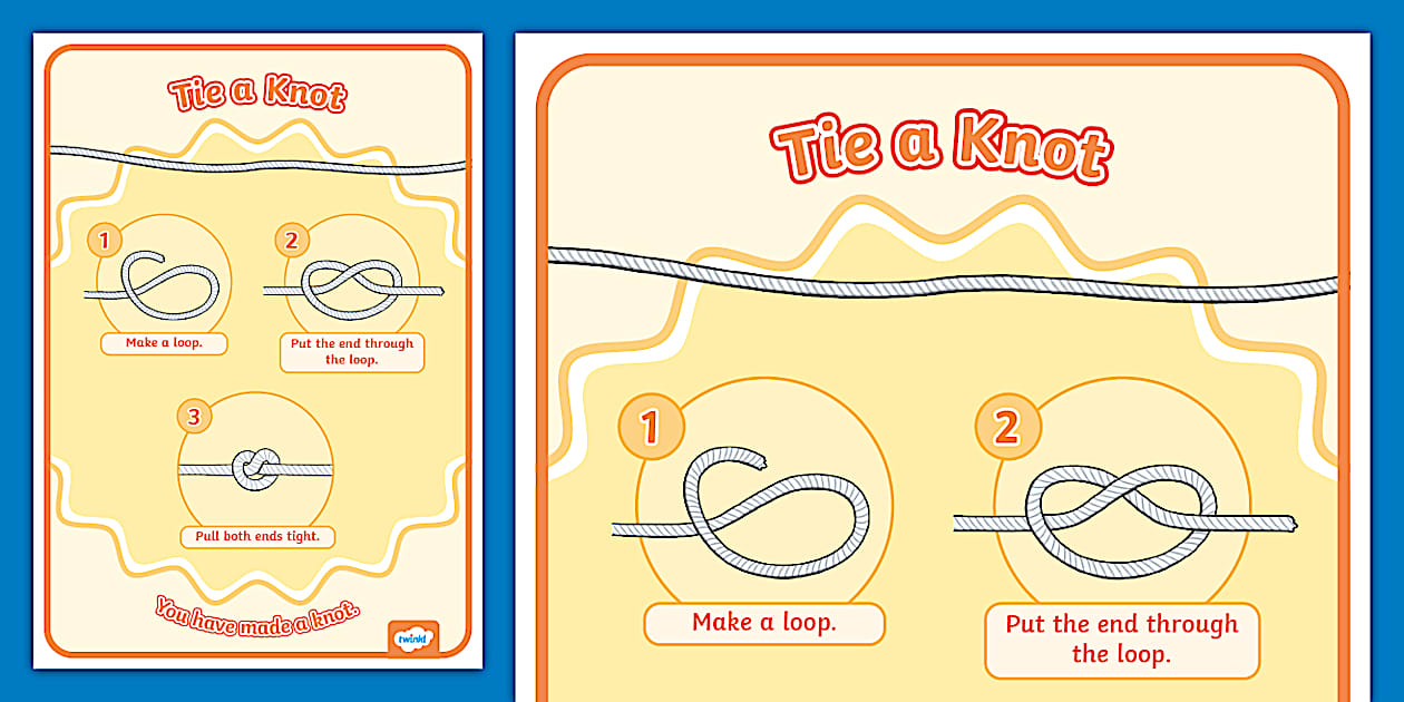 Tying Knots Display Poster | Twinkl (Teacher-Made) - Twinkl