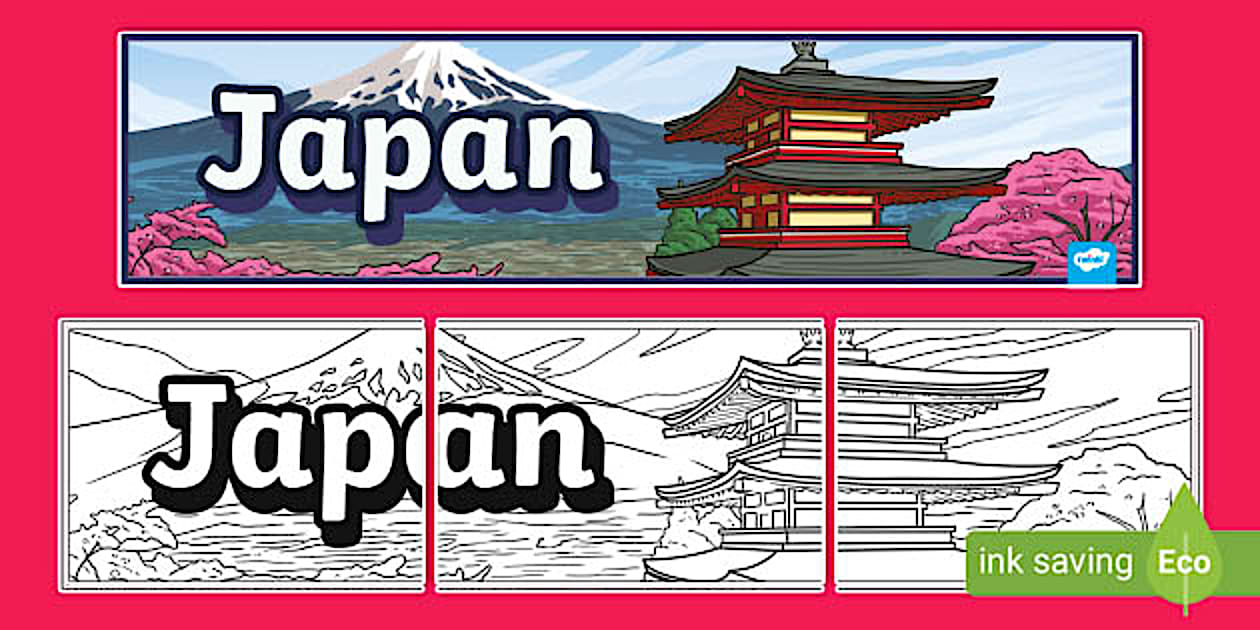 Japan Banner (teacher made) - Twinkl