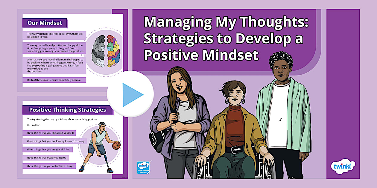 Managing My Thoughts: Develop a Positive Mindset PowerPoint