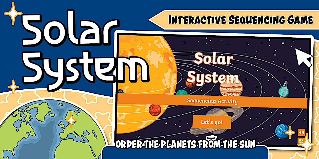 Solar System: Order the Planets Interactive Sequencing Game