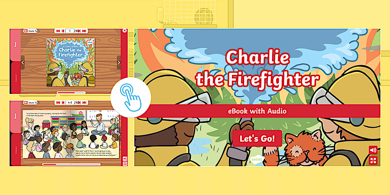 Charlie the Firefighter eBook with Audio (teacher made)