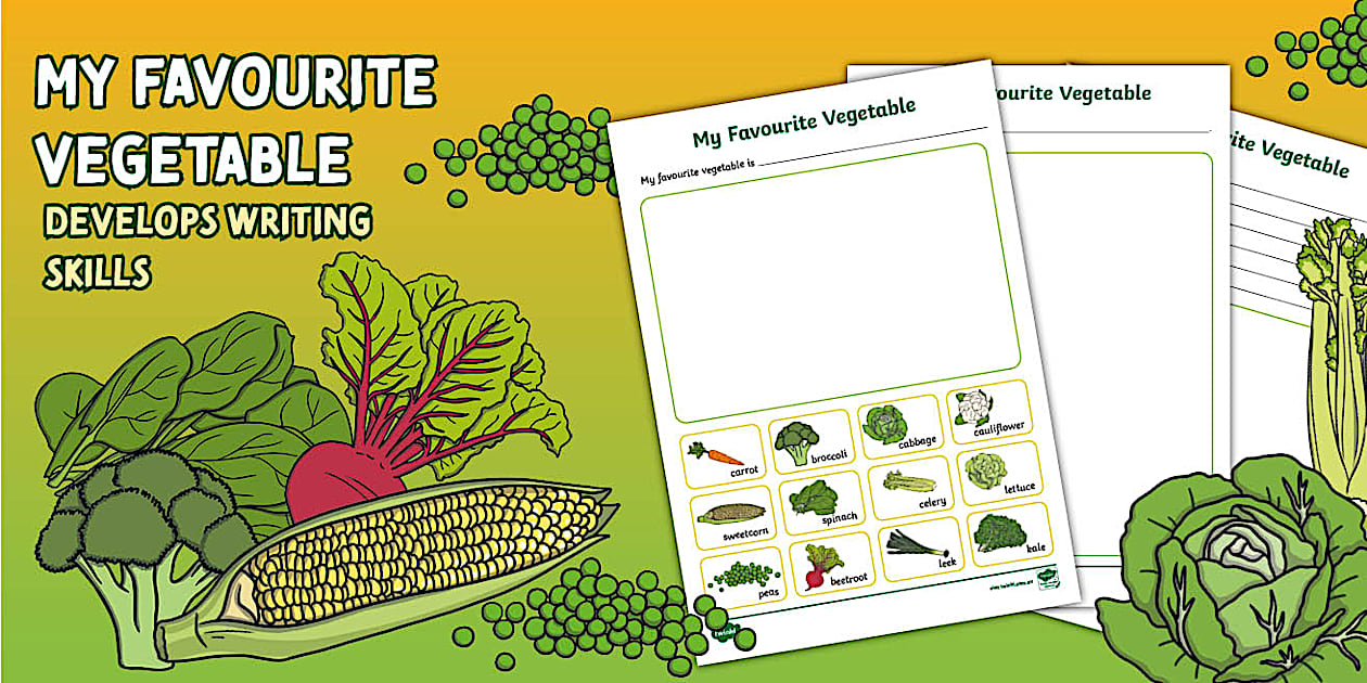 My Favourite Vegetable Worksheet