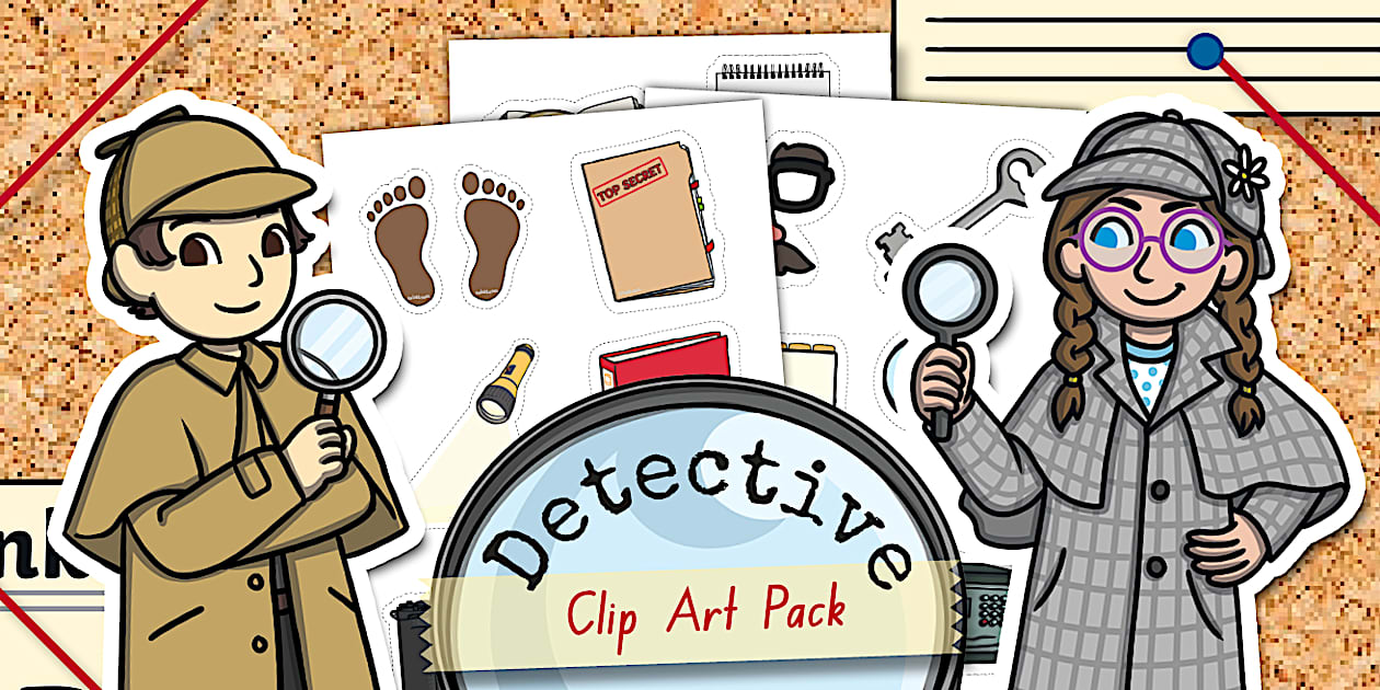 Detective Clip Art Pack