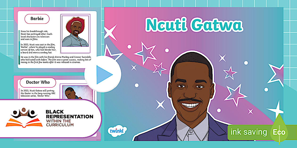 KS2 Ncuti Gatwa Lesson Presentation (teacher made) - Twinkl