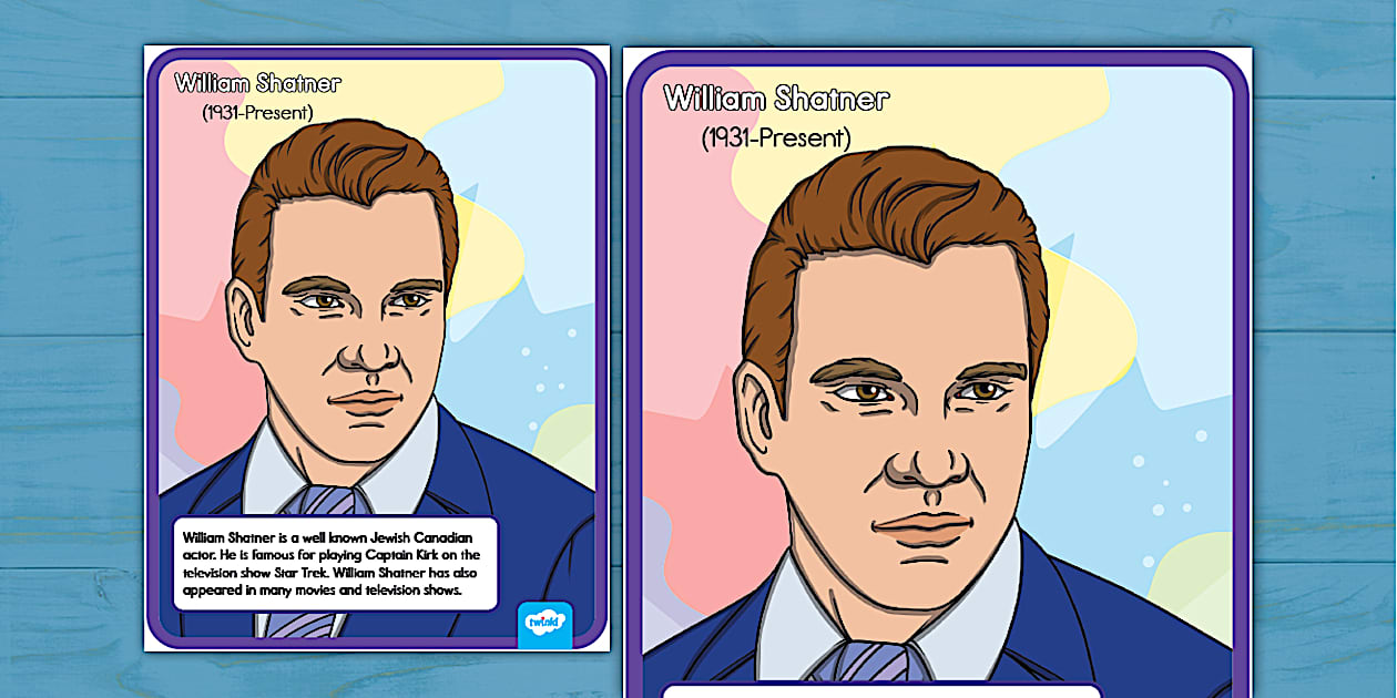 Remarkable Jewish Canadians Primary Poster - William Shatner