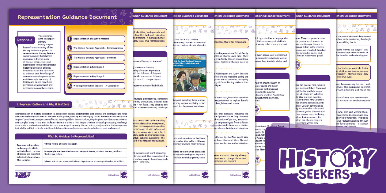 History Seekers Representation Guide
