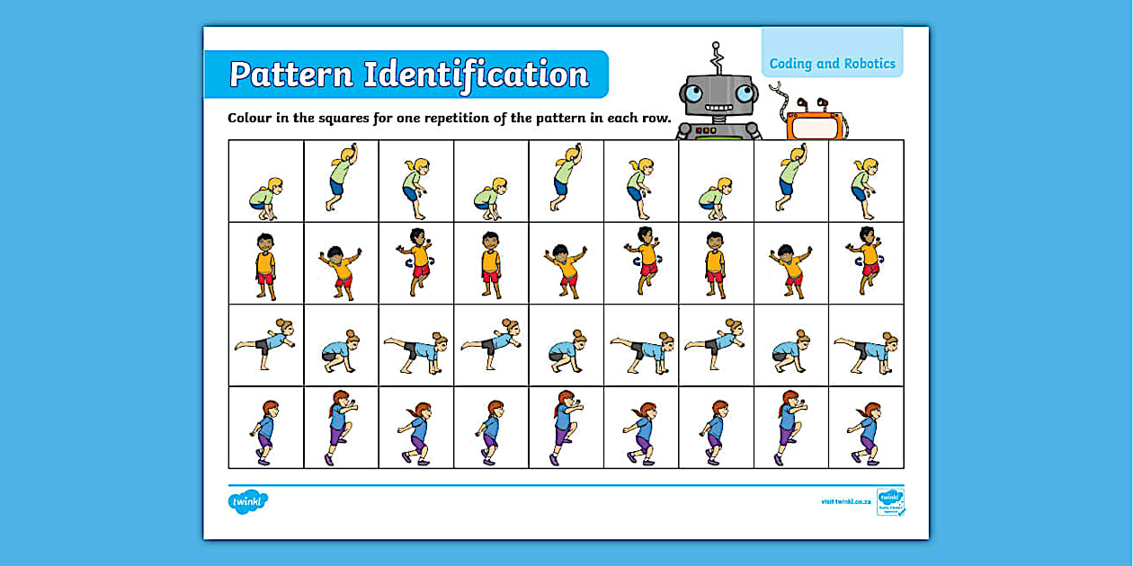 Grade 1 Robotics And Coding Pattern Identification Twinkl
