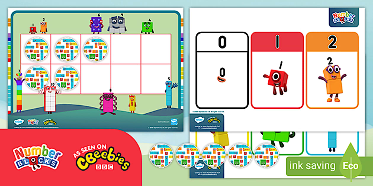 👉 Numberblocks: Number 10’s Ten-Frame Activity Pack