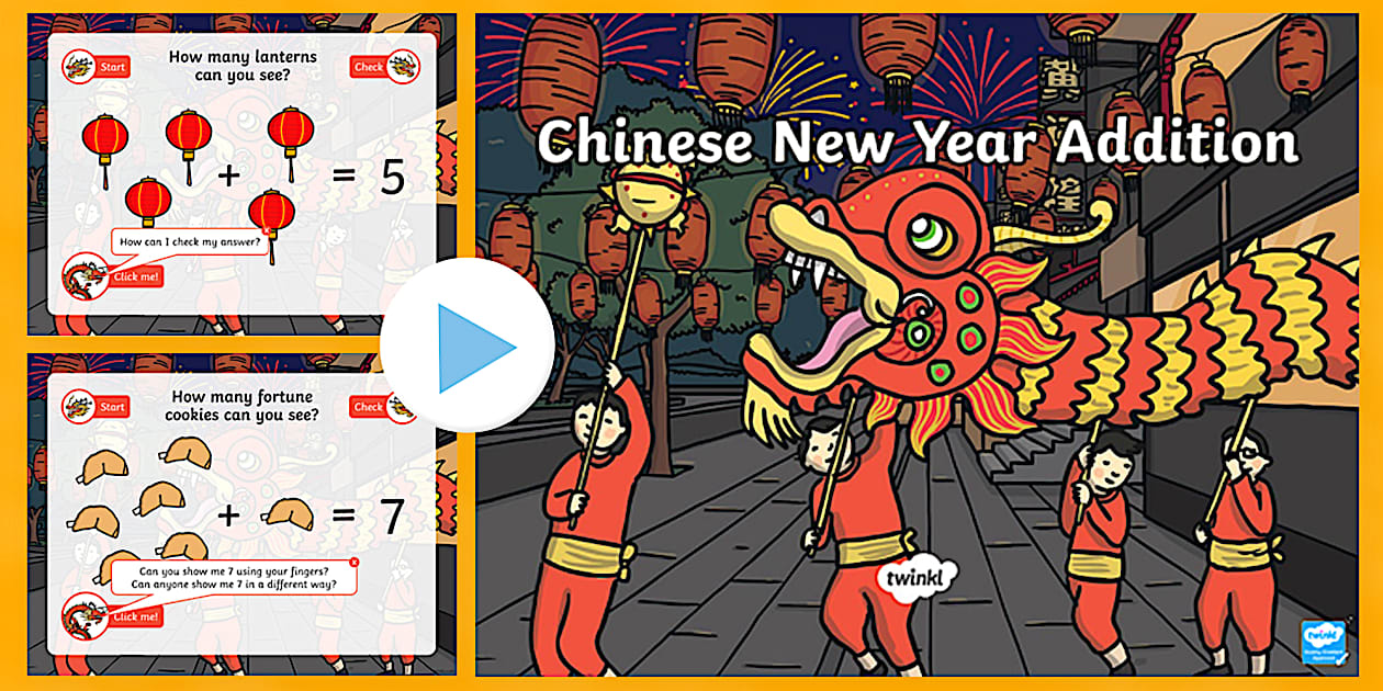 Chinese New Year Maths Addition and Reasoning PowerPoint