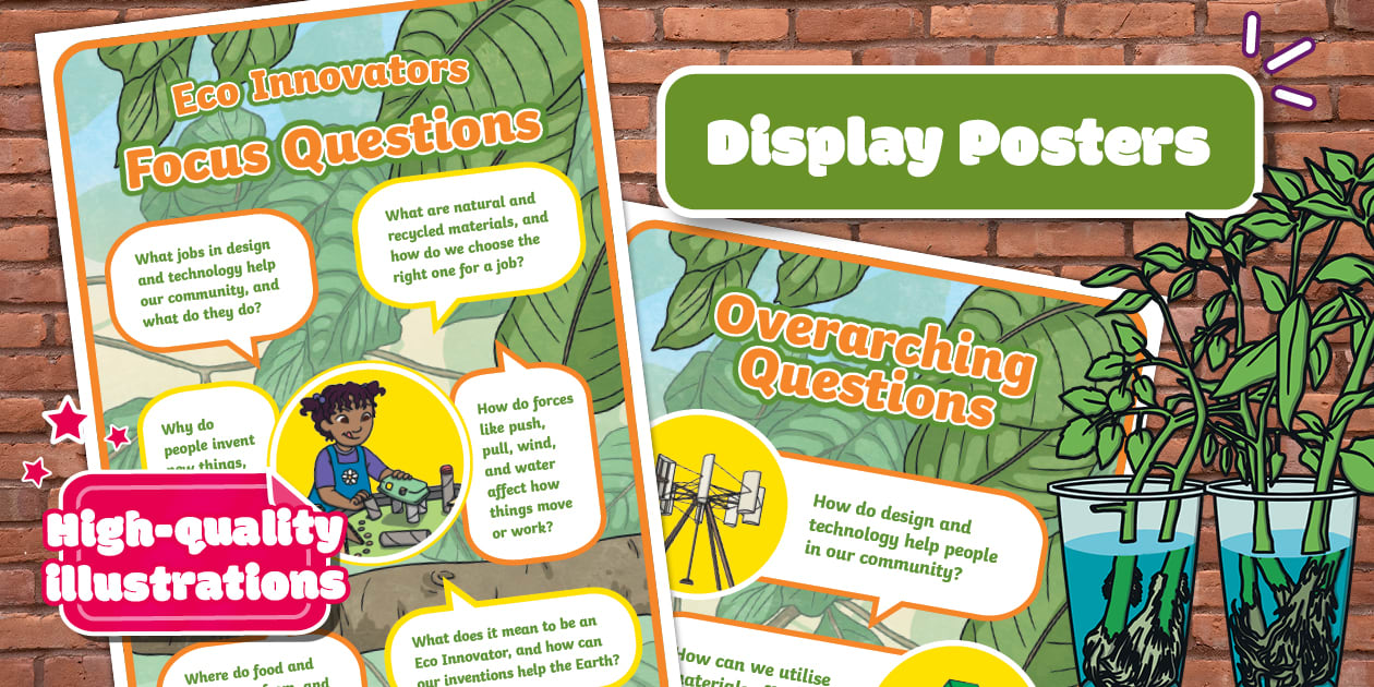 Mini IU Year 3 Eco Innovators Focus Question Display Posters