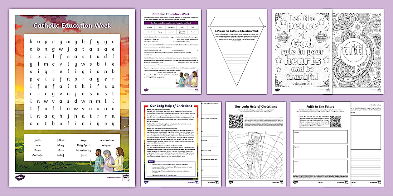 3-6 Catholic Education Week Activity Pack