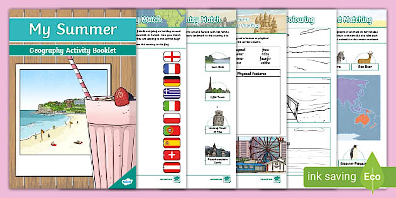 Summer Activity Booklet Geography (Teacher-Made) - Twinkl