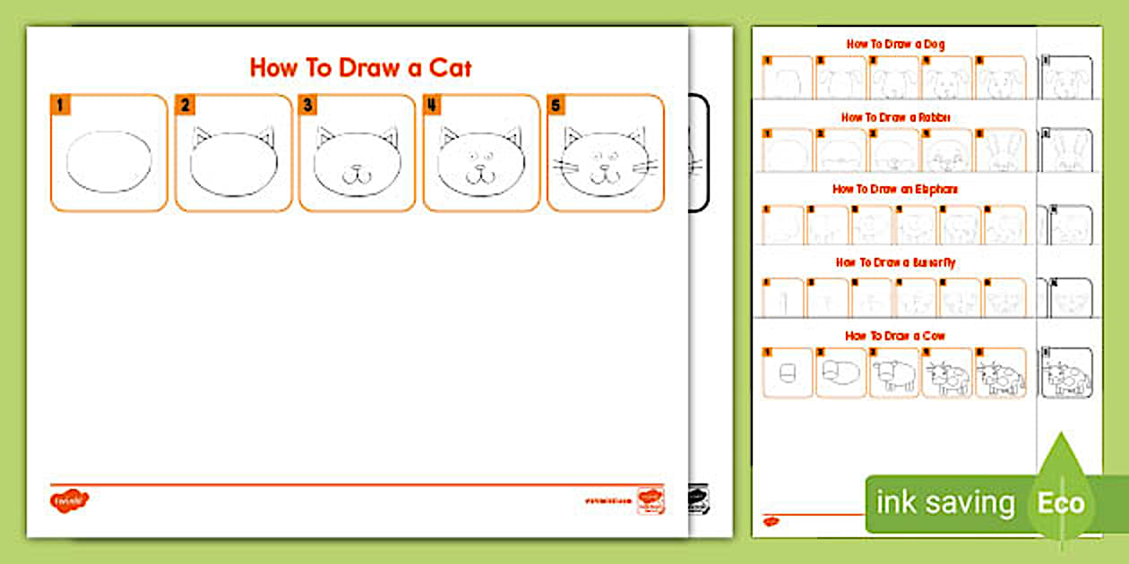 How to Draw Animals Easy | Art Learning Resources | Twinkl
