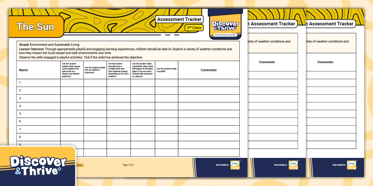 SEE (Environment and Sustainable Living) The Sun Assessment Tracker (2nd