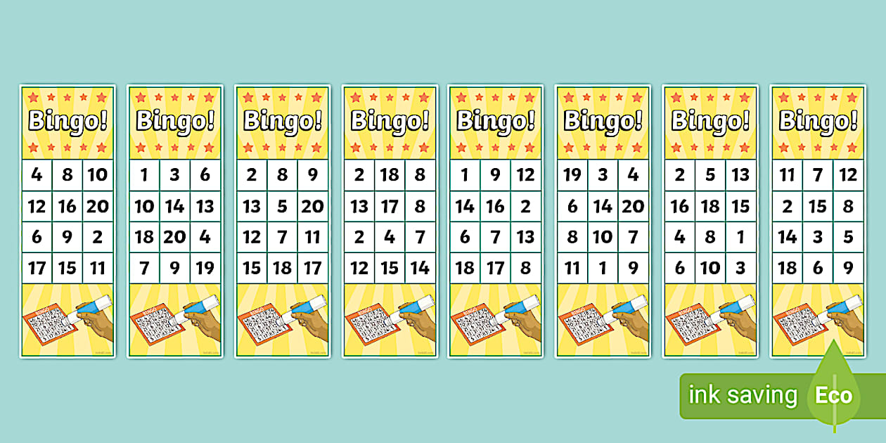 Bingo Ticket Bookmarks (teacher made) - Twinkl