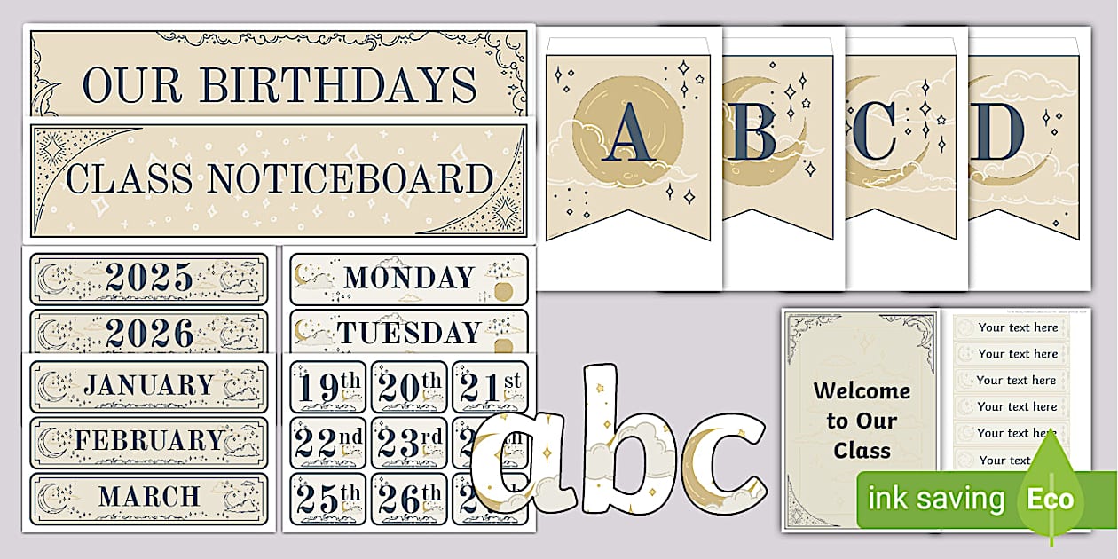 Celestial Themed Display Pack (teacher made) - Twinkl