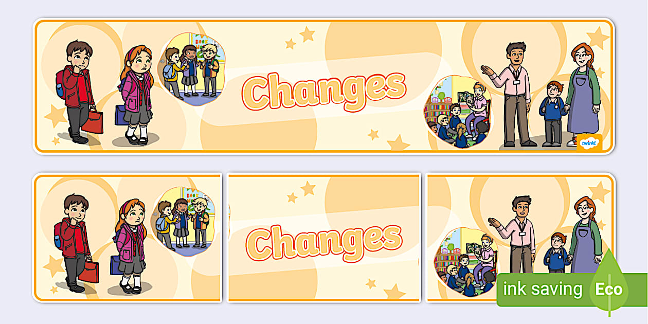 Changes Display Banner (teacher made) - Twinkl