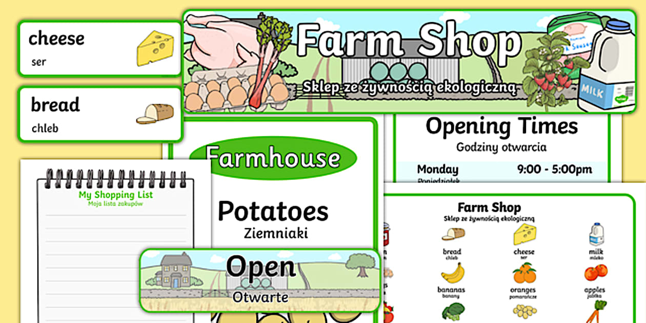Farm Shop Role Play Pack Polish Translation - polish, Farm Shop Role Play,