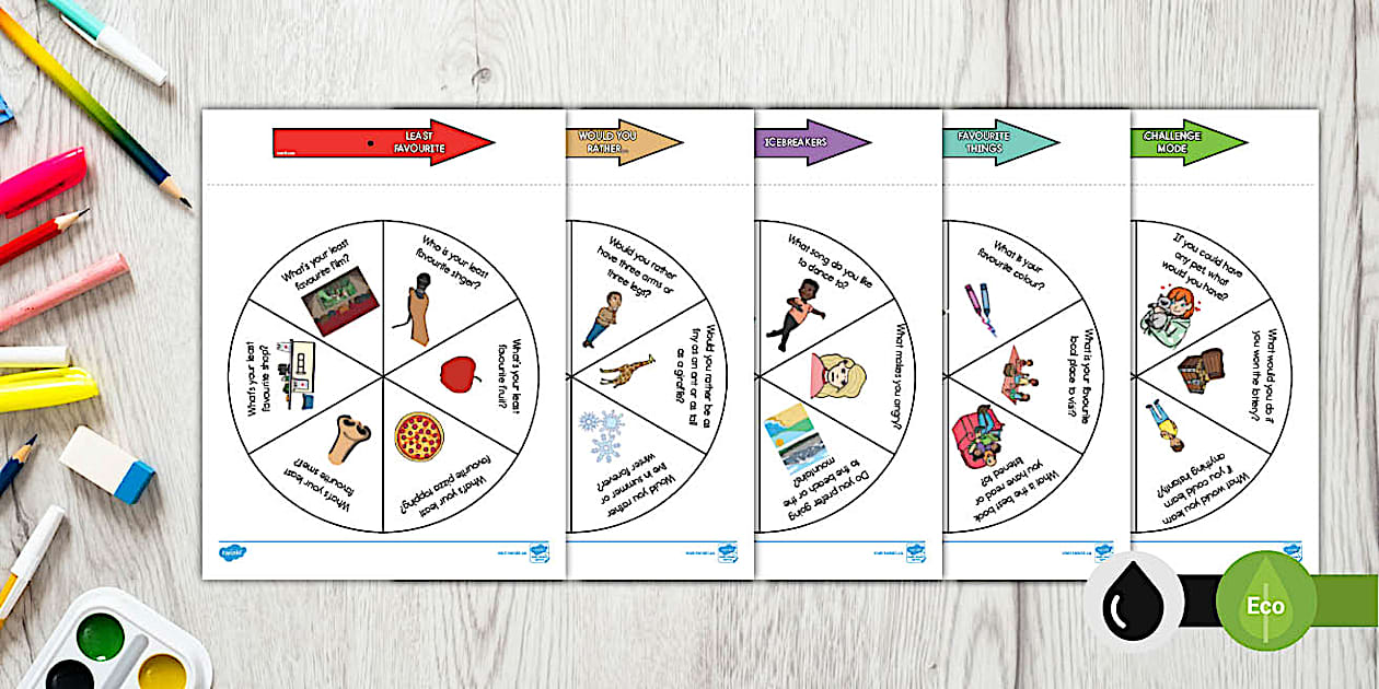 Fun Facts About Me Spinner | Back To School