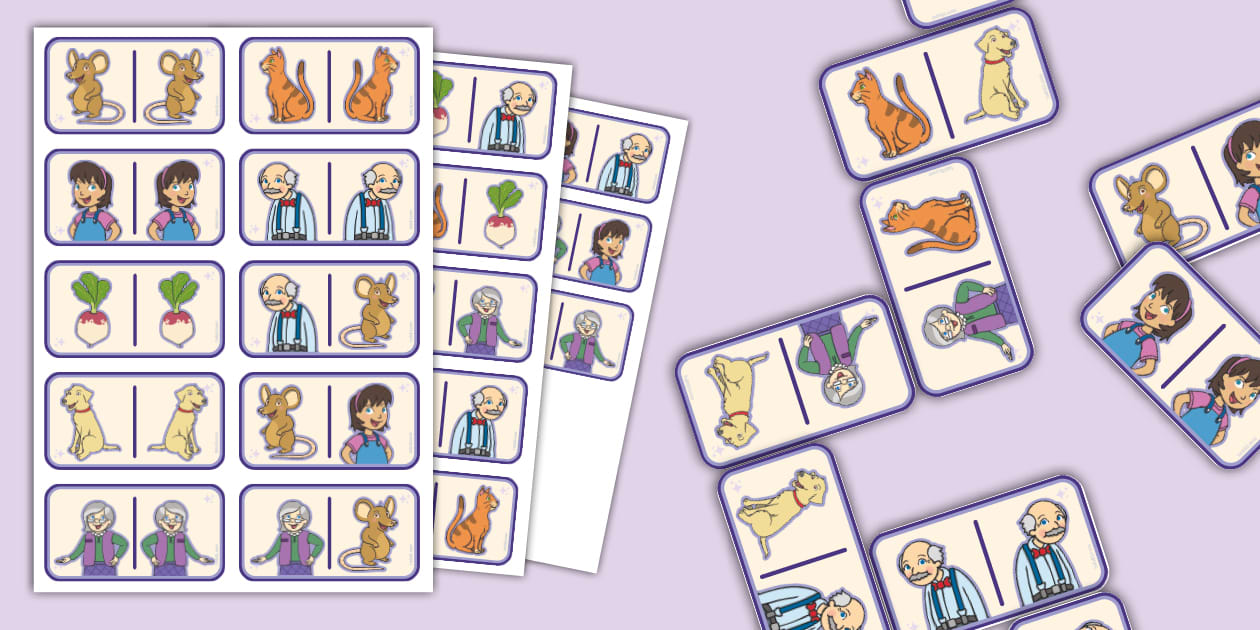 The Enormous Turnip Dominoes - Twinkl - KS1 (teacher made)